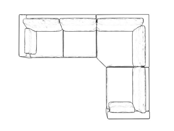 Corner Wedge Sectional Sofas - Extra Large Customizable Couch