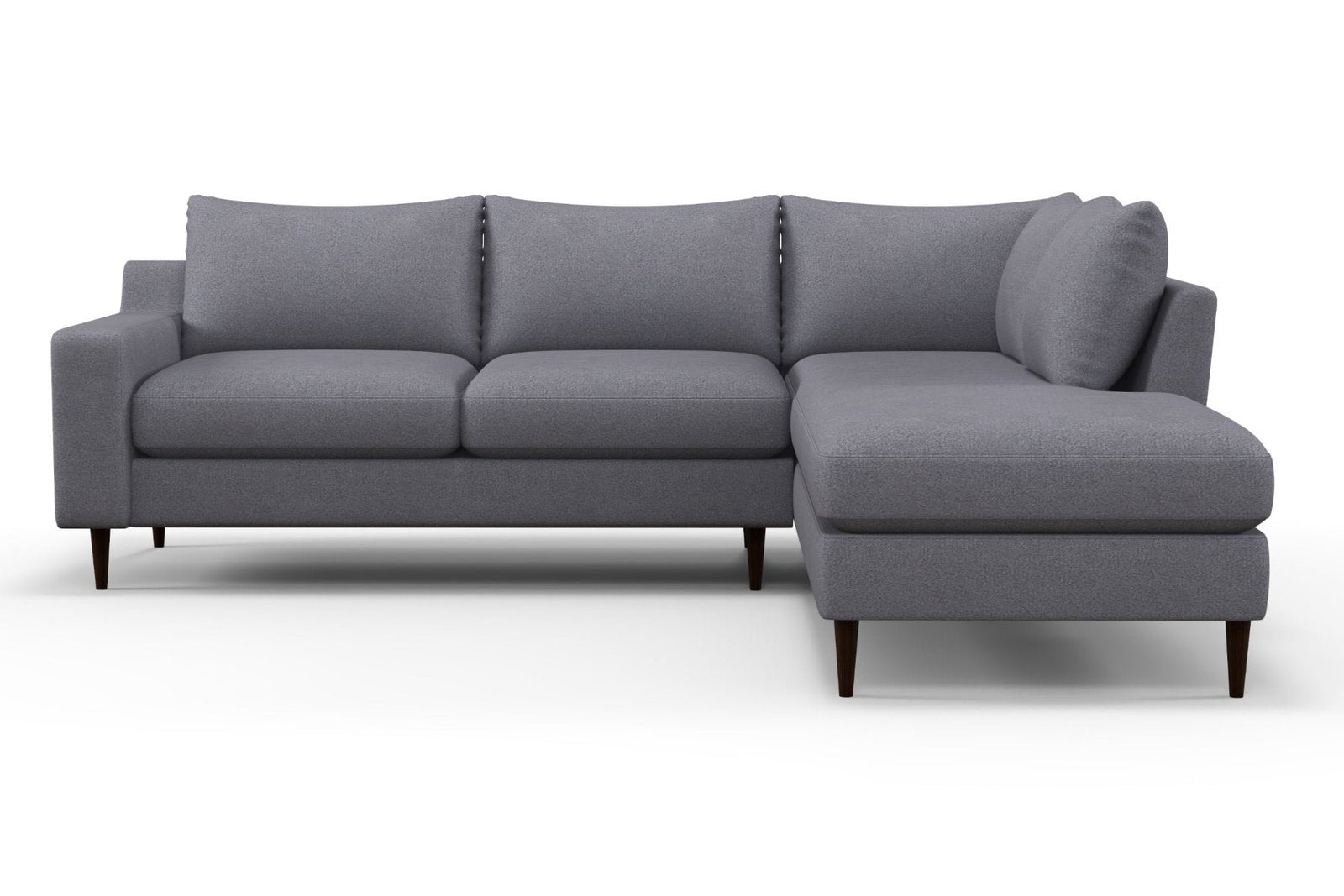 Alex MCM Custom Sectional with Bumper Chaise - Mid-Century Modern Sofa