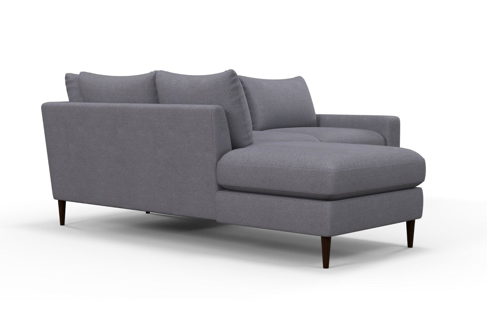 Alex MCM Custom Sectional with Bumper Chaise - Mid-Century Modern Sofa