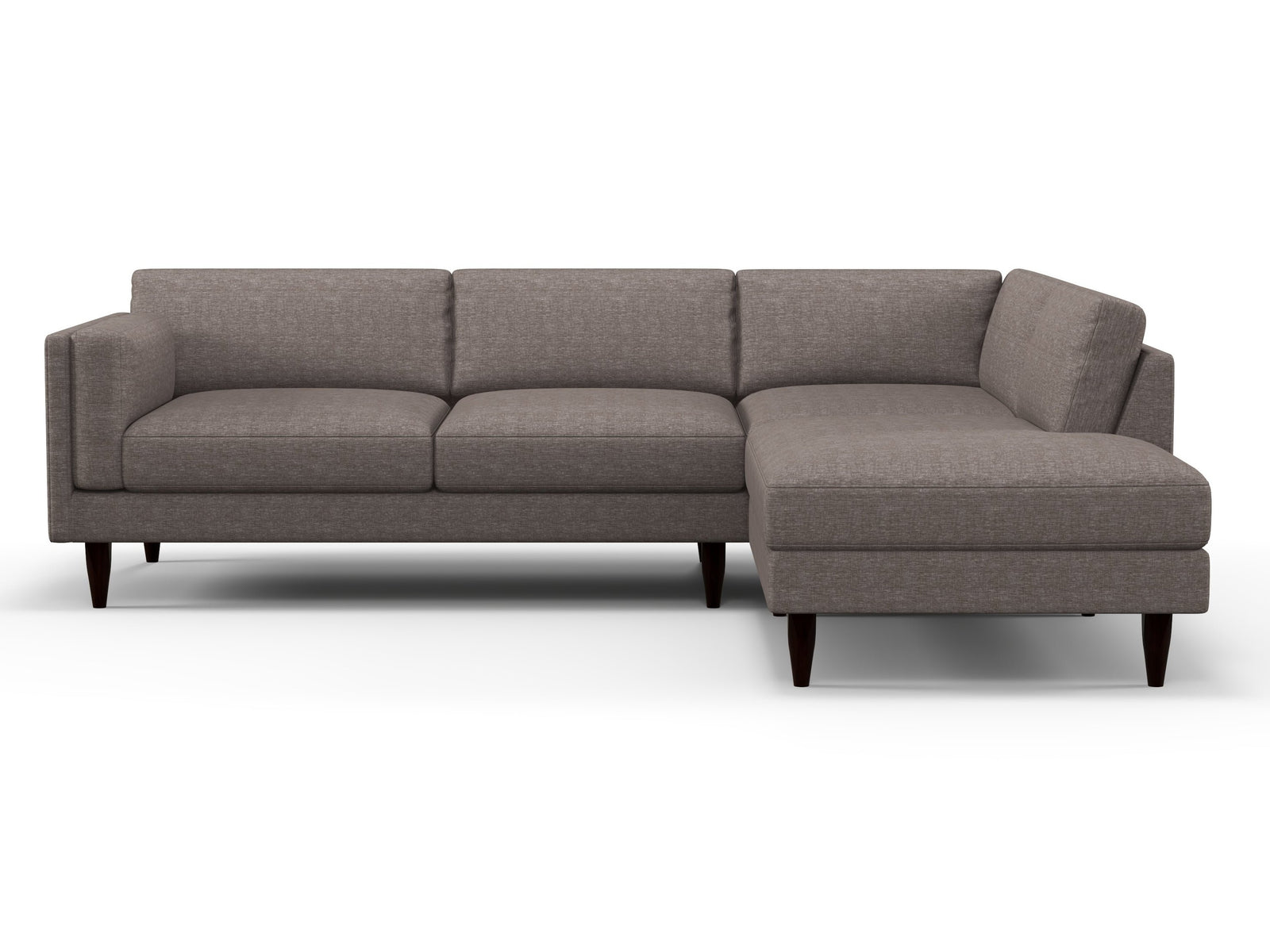 Davis Modern Bumper Chaise Sectional - Pet Friendly L Shape Couch
