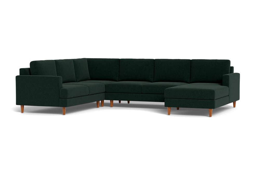 Milton Custom U Shaped Sectional - Mid-Century Modern Large U Couch